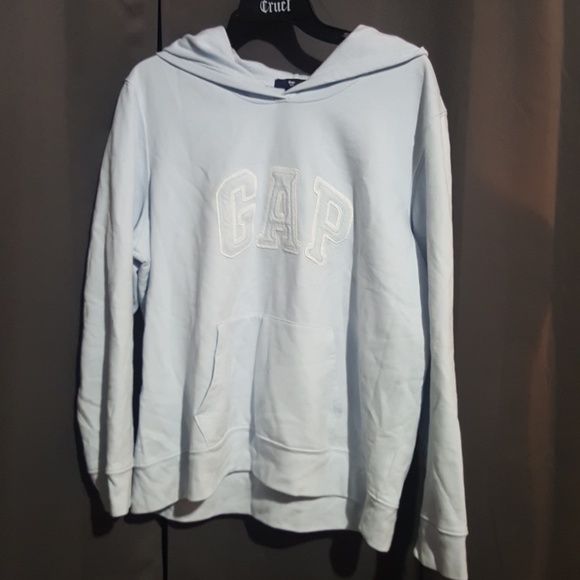 GAP | Tops | Gap Pull Over Hoodie Baby Blue Sz Xxl | Poshmark